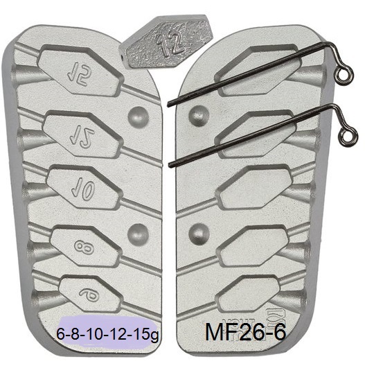 MF26 (+5 csap) - Horgászsúly öntő Formák - webáruház, webshop